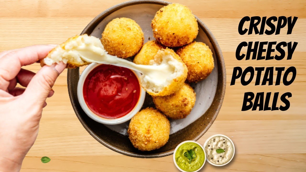 Potato Cheese Balls | Cheese Bombs | Crispy and Cheesy Potato Balls ...
