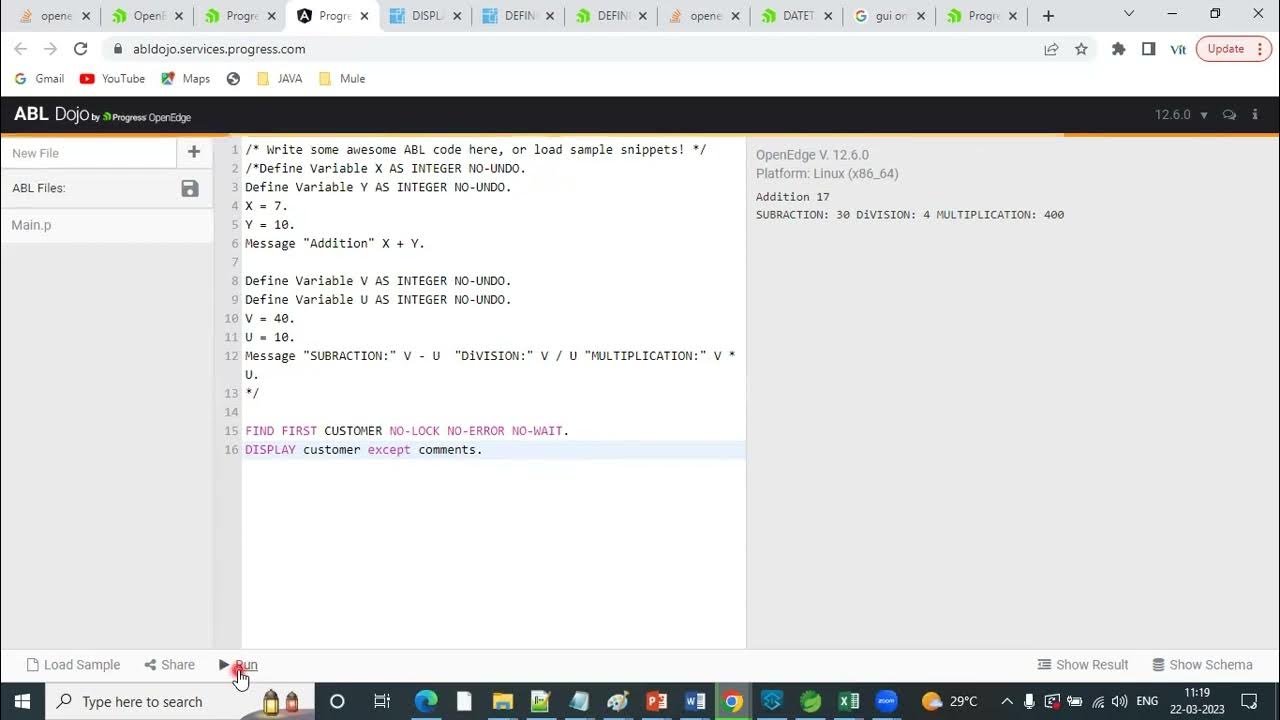 VITechTalks || Progress 4GL || Progress Batch-1 || Class 2 - YouTube