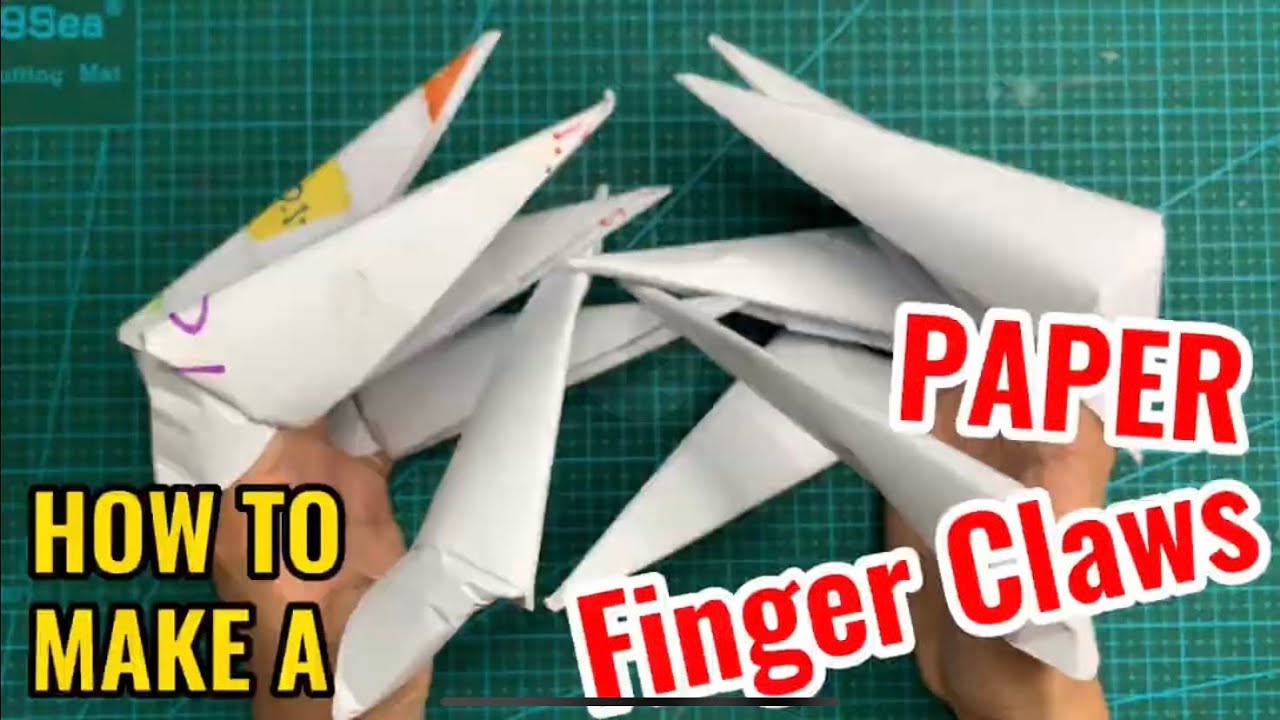How to make a Paper Finger Claws | Louie Artsy - YouTube
