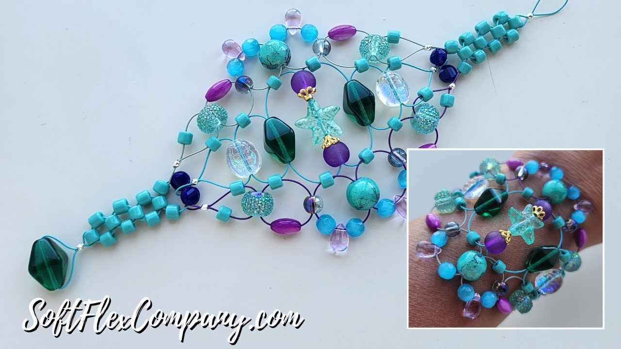 Make a Mermaid Net Beaded Bracelet with Turtle Love Trios: Spill the ...