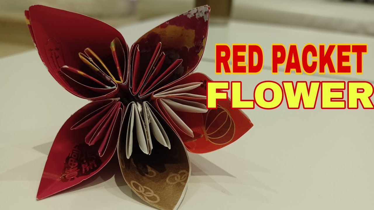 Red Packet Flower Chinese Decoration Ideas - YouTube