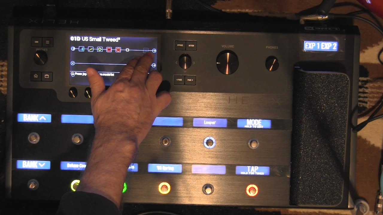 Helix Line 6 adding stomp boxes - YouTube