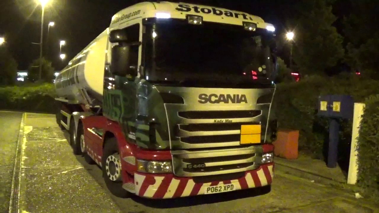 STOBART TANKER KADY MAE AT TESCO BROCKWORTH PFS 140817 - YouTube