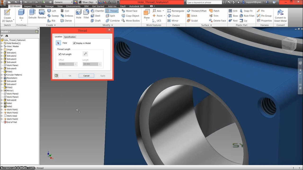 TIP & TRICK Thread Modeler - YouTube