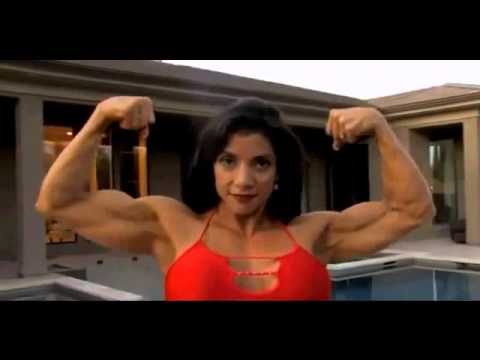 Muscle Building Beautiful Female Bodybuilder Marina Lopez Flexing ...
