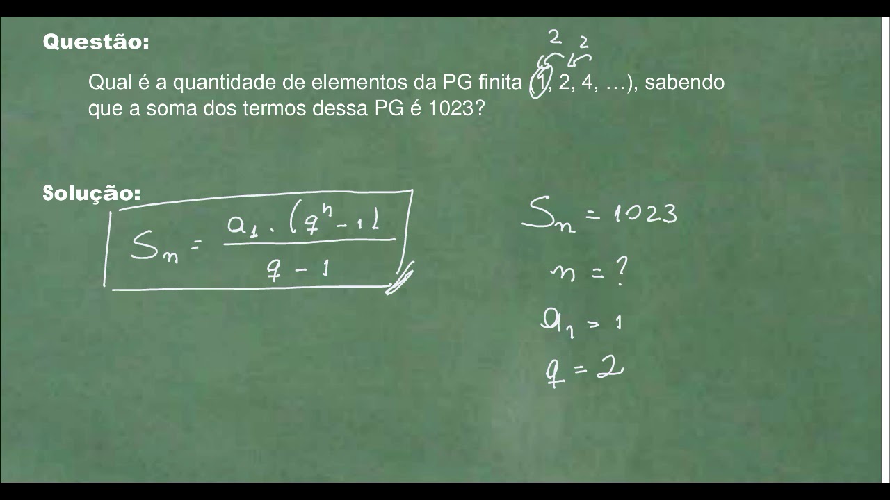 Soma Dos Termos De Uma Pg Finita Exercícios Resolvidos - RETOEDU