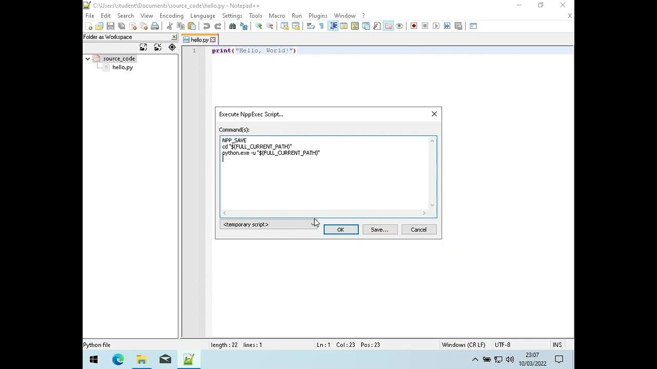 Instalasi Nppexec Pada Notepad Youtube