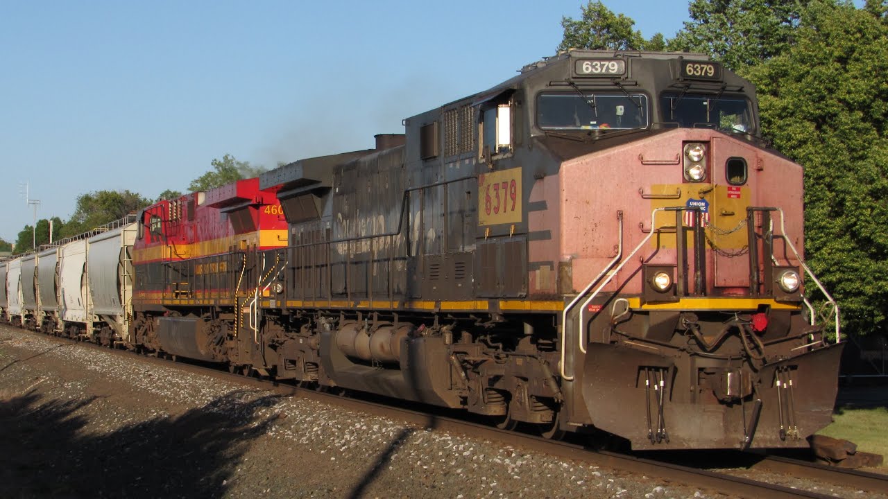 6/11/23 UP 6379 EX SP AC4400CW Leading CPKC 645 Through Crystal - YouTube