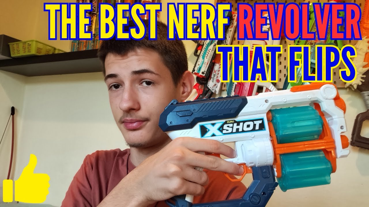 (Review) X-Shot Excel Xcess / THE BEST NERF REVOLVER (THAT FLIPS) - YouTube