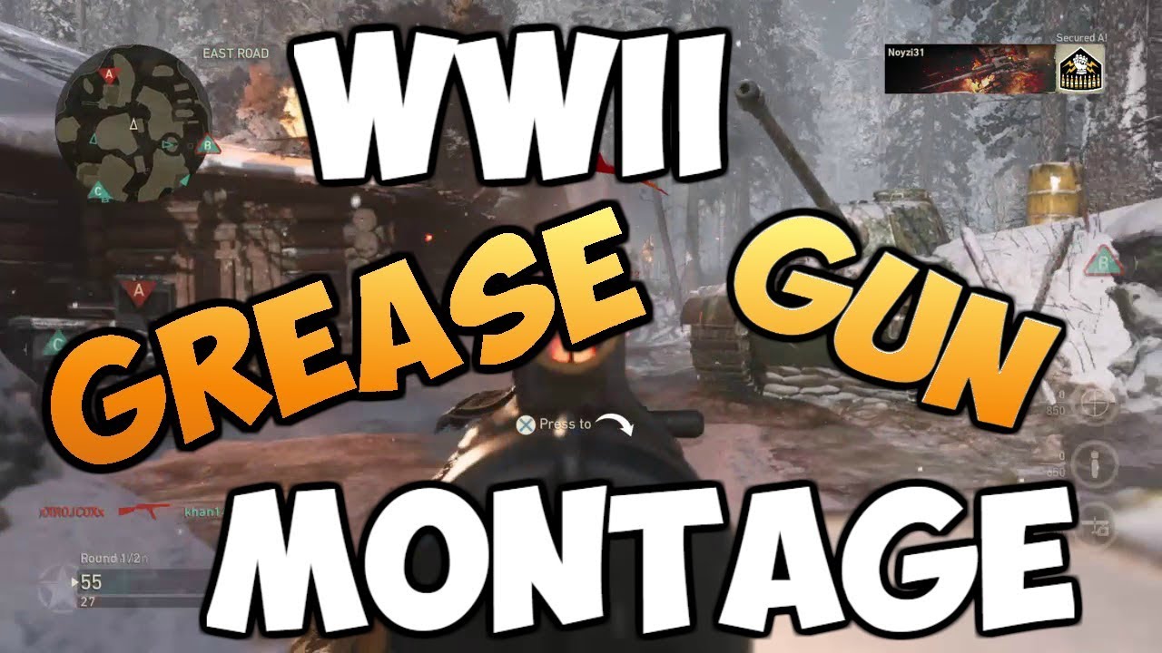 Cod WW2 Grease Gun Gameplay - YouTube