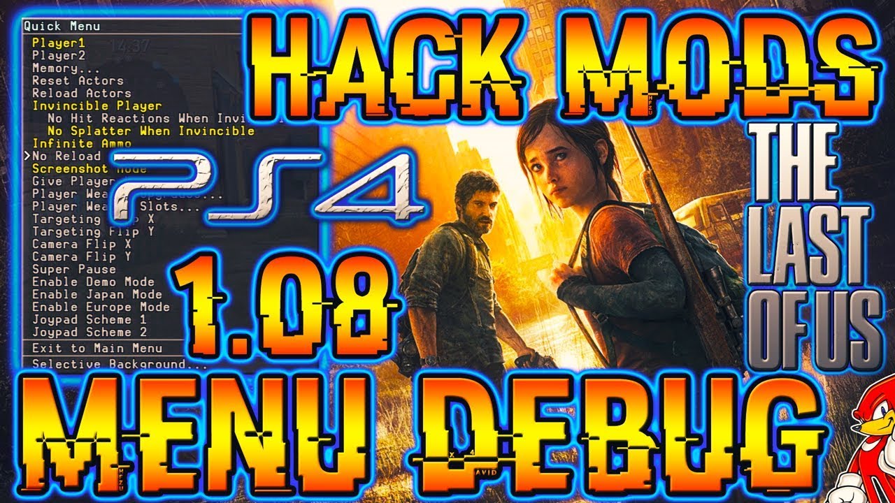 Mod Menu The Last Of Us 1.08 Menu Debug PS4 - By ReCoB - YouTube