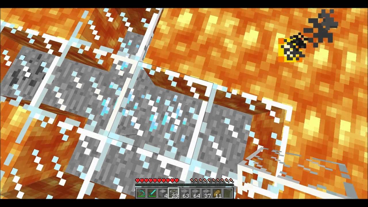 Minecraft How To Find Ores Under Lava - YouTube