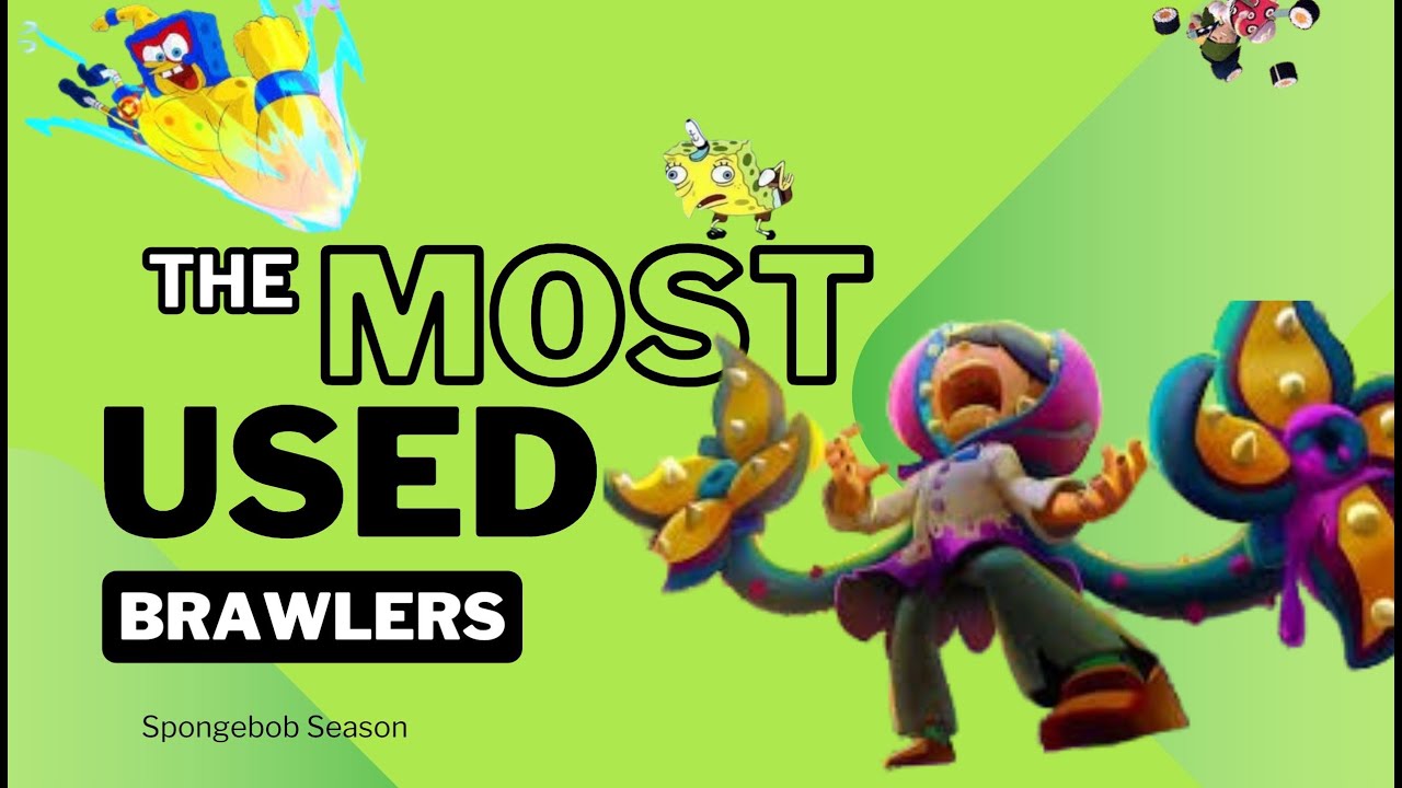 The 10 Most Used Brawler! - YouTube