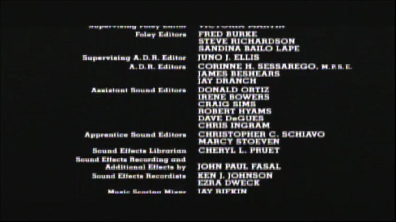 Days Of Thunder (1990) End Credits (TBS 2025) - YouTube