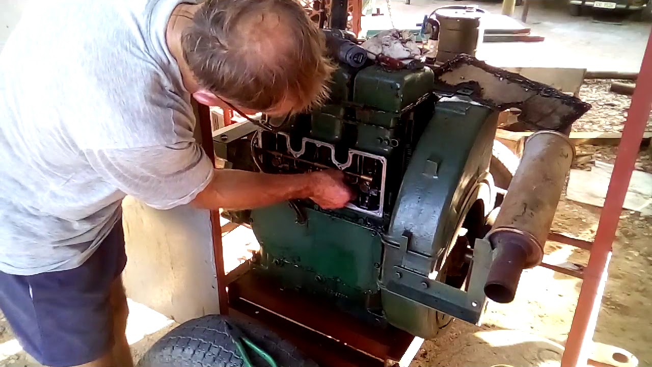 Lister SR3 driving water pump part 4 - YouTube