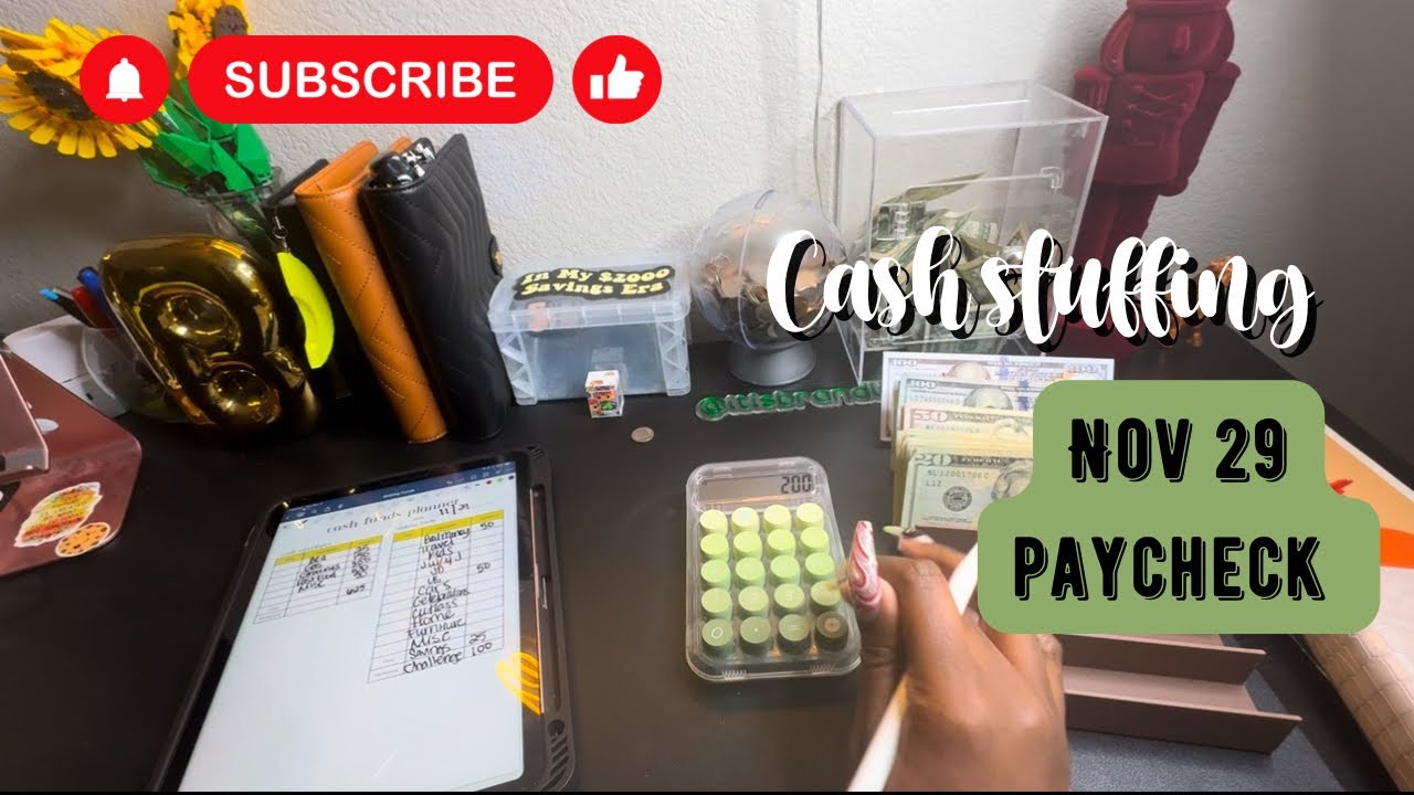 Cash stuffing November 29th pay check! #savingschallenge #cashbudgeter ...