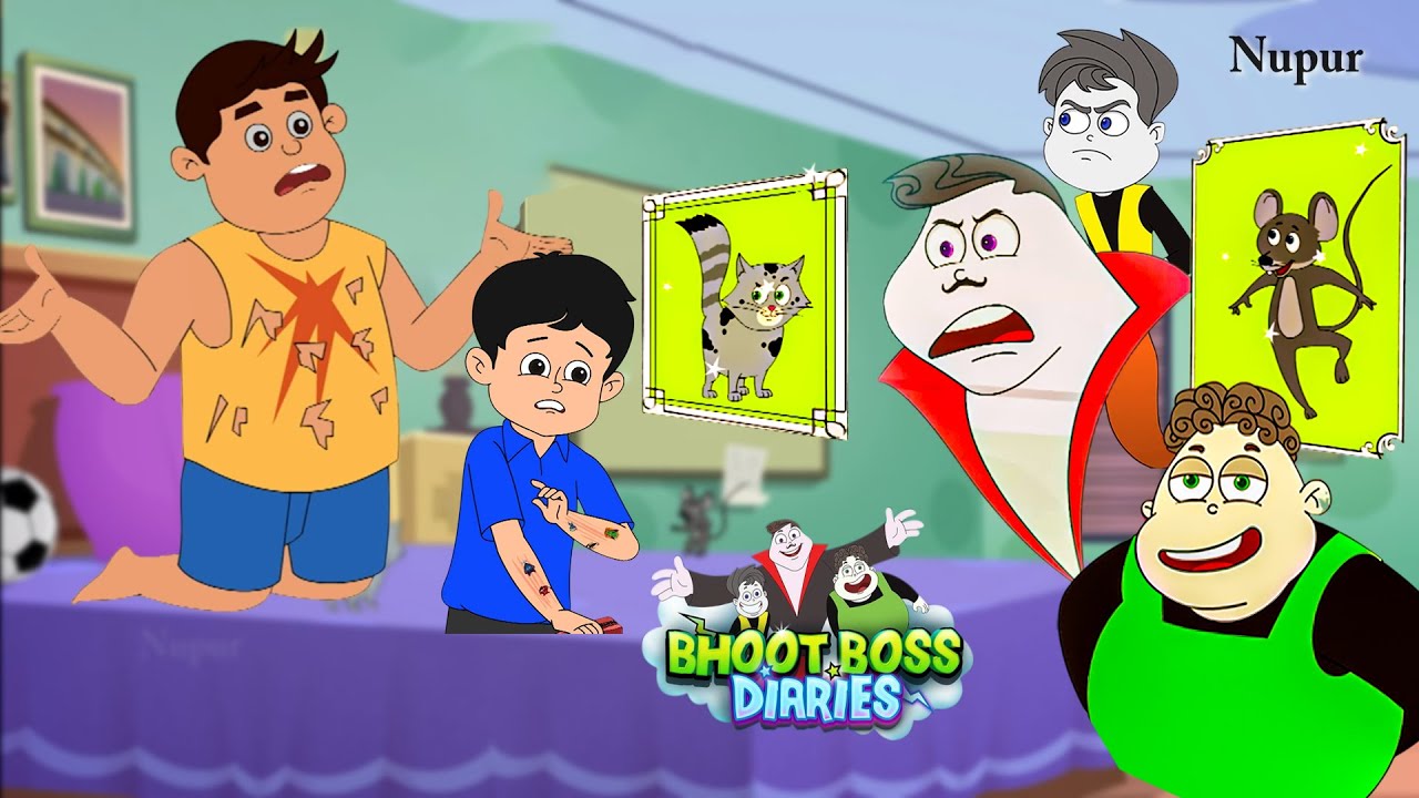 Bhoot Boss 👻 की Tattoo Story 👾 I Moral Stories For Kids I Bhoot Boss ...