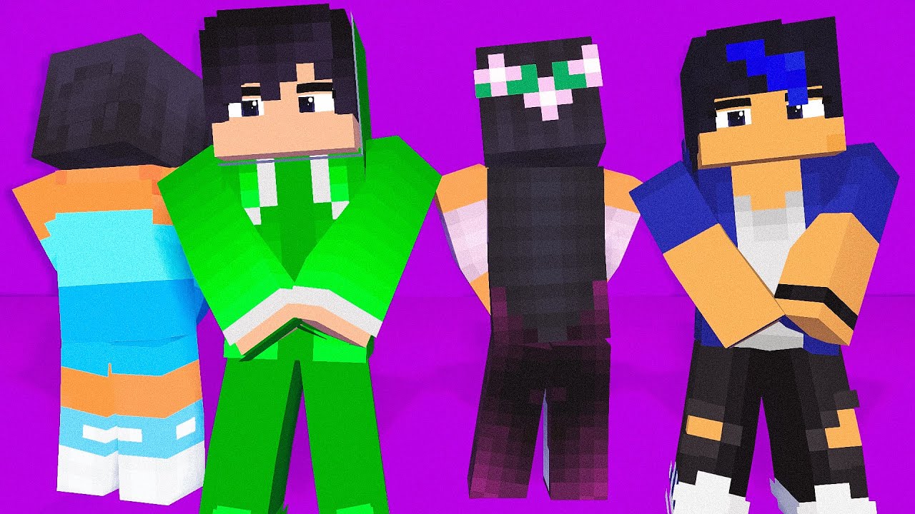 BLOOD POP BAD LIAR MEME APHMAU AND ARON 10 - MINECRAFT ANIMATION # ...