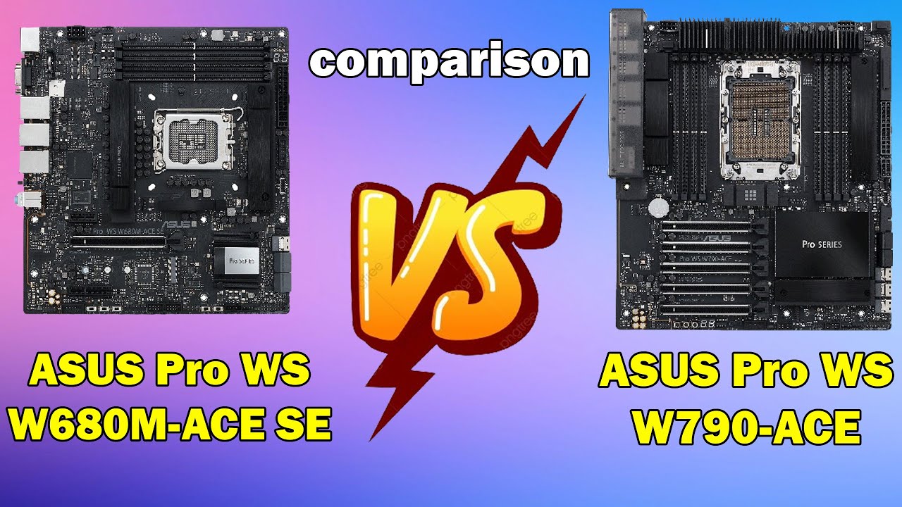 ASUS Pro WS W680M vs Pro WS W790 : Comprehensive Specification - YouTube