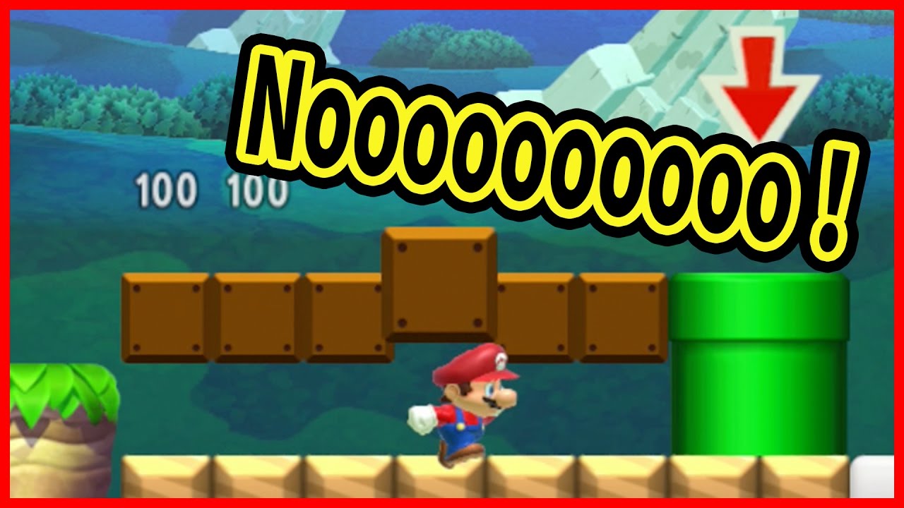 【マリオメーカー】隠しブロックに閉じ込められマリオ！【mario maker hardest level】 - YouTube