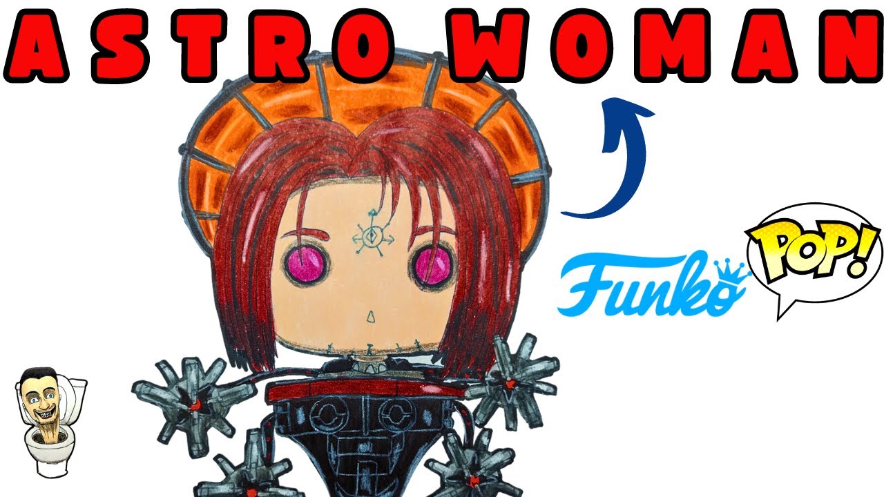 Como DIBUJAR la ASTRO WOMAN Funko Pop del Toilet 76 Parte 2 (Skibidi ...