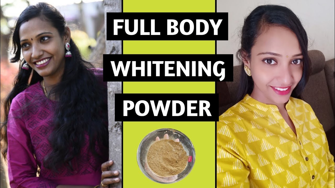 🌿HOME MADE FULL BODY WHITENING & GLOWING POWDER DIY - YouTube