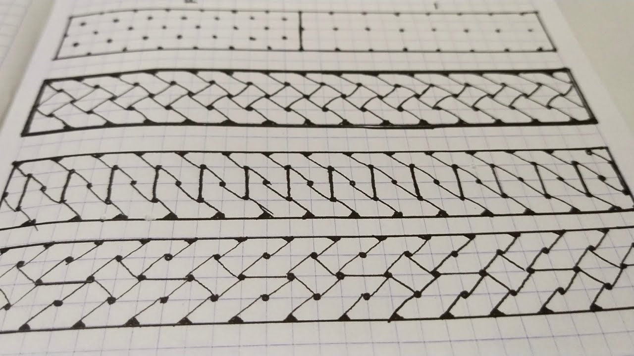 Anyaman ornamen simetris (part 4 style) - YouTube