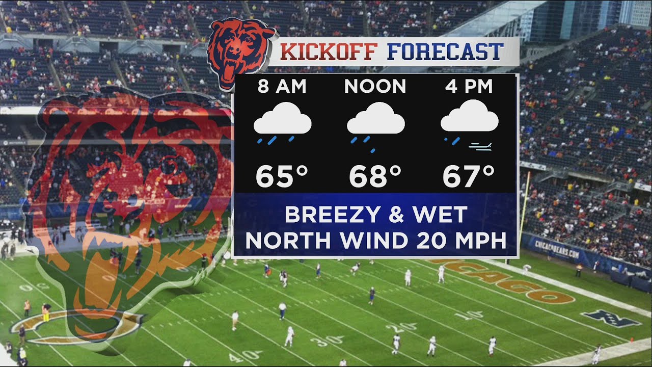 Chicago First Alert Weather: Breezy and wet for Bears opener - YouTube