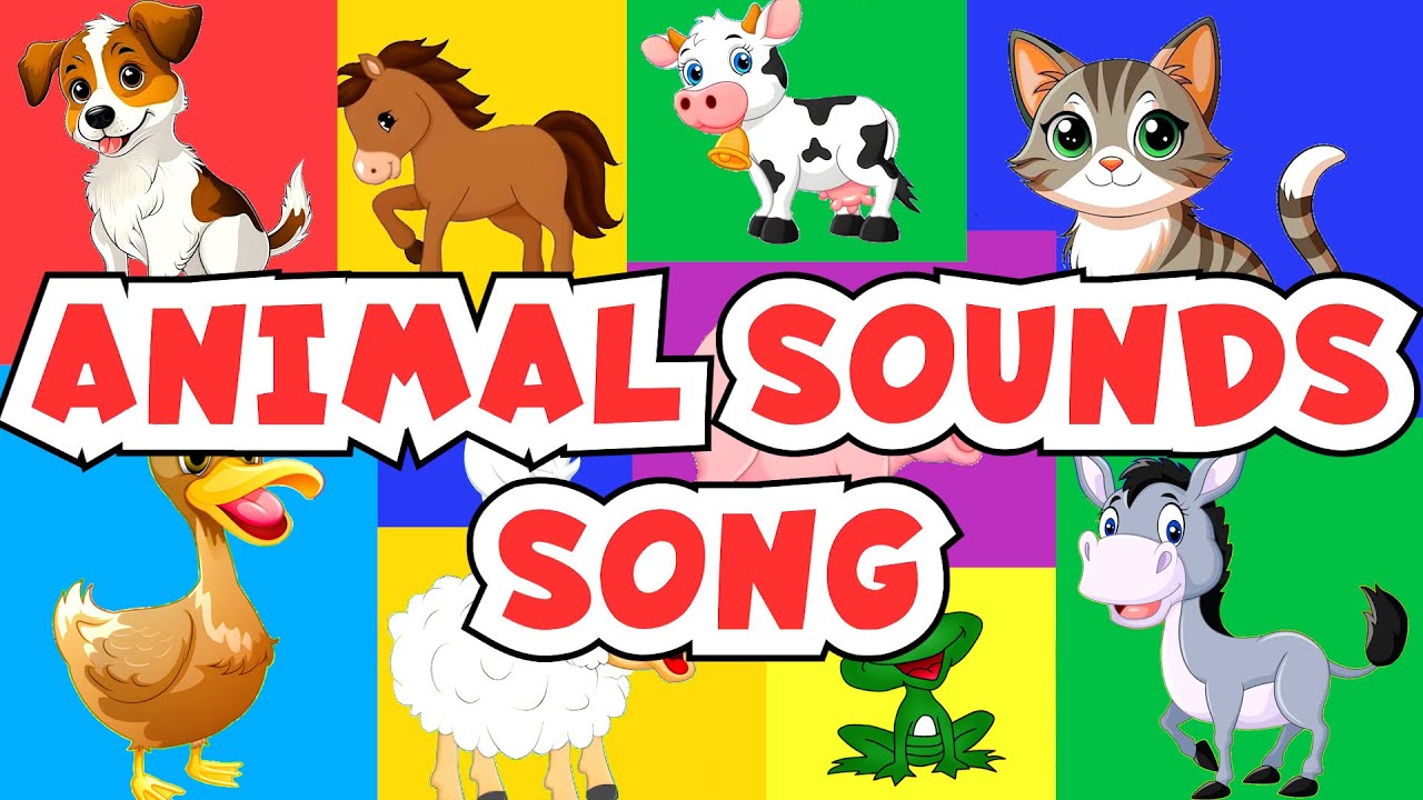 Animal Sounds Song. Learn Sounds That Animals Make | Nursery Rhymes ...