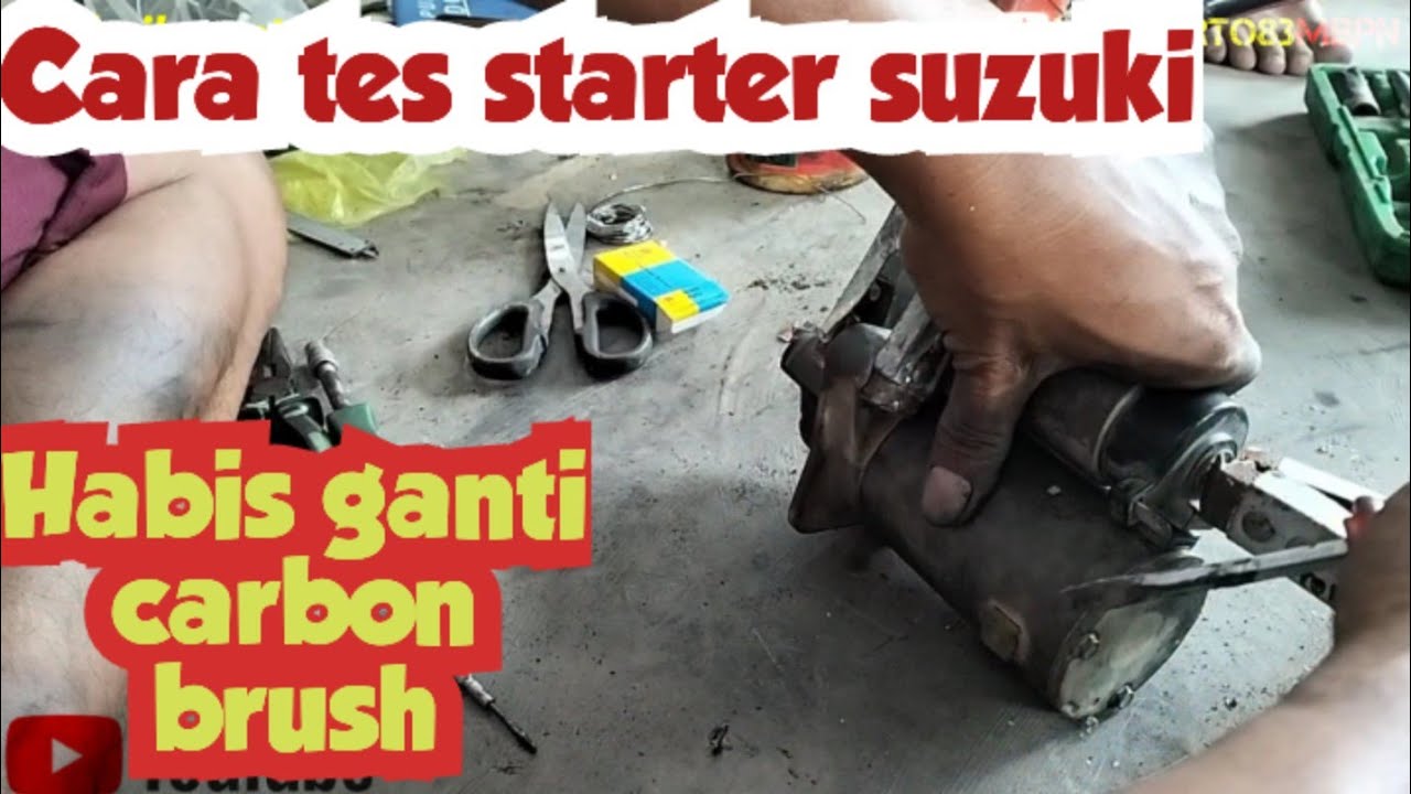DIY Cara pengecekan dan tes motor starter Suzuki Swift - YouTube