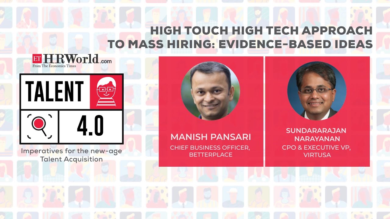 Panel Discussion-High touch high tech approach to mass hiring: Evidence ...