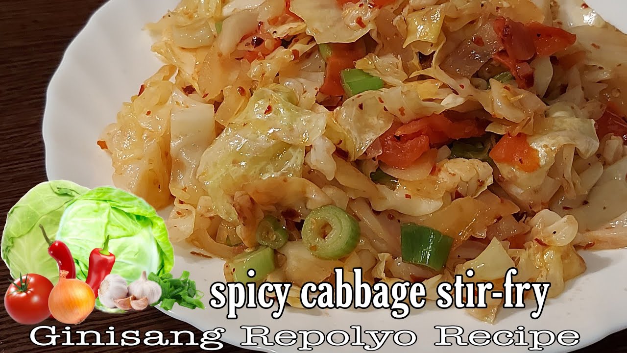 Spicy Cabbage Stir-fry ( vlog 202 ) - YouTube