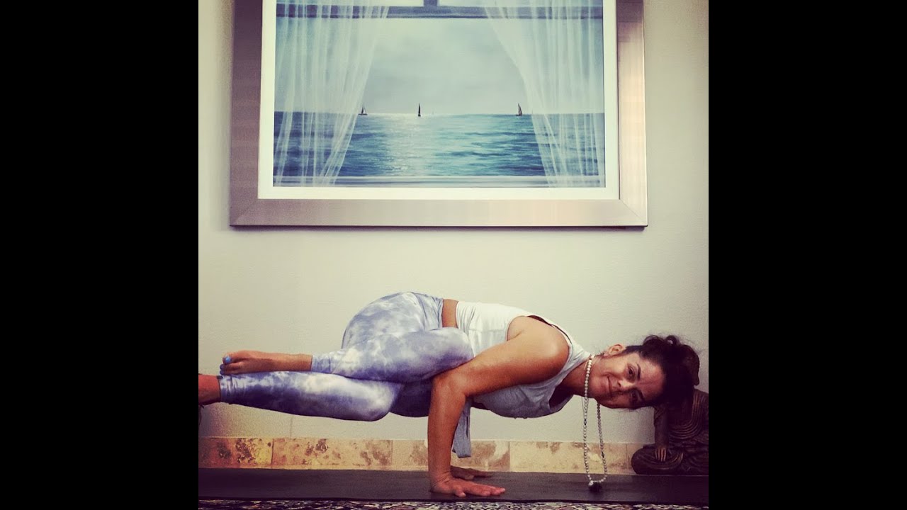 How to do side crow variation/ IrenePak Yoga - YouTube