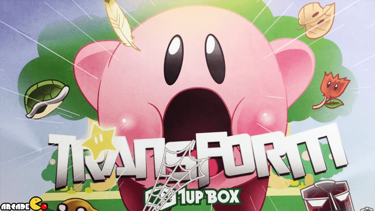 1Up Box - February 2016 Theme Transform Unboxing Kirby Plush Hero ...