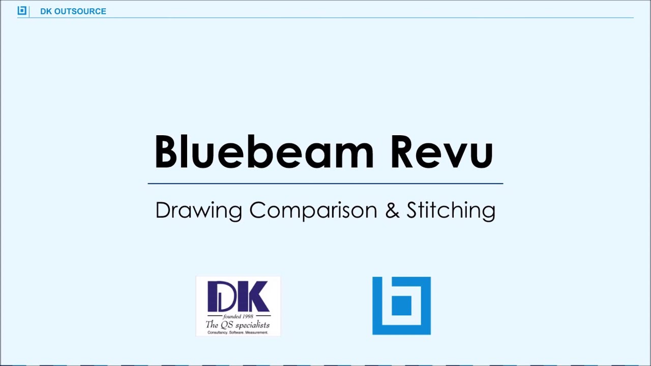 Drawing Comparison & Stitching with Bluebeam Revu - YouTube