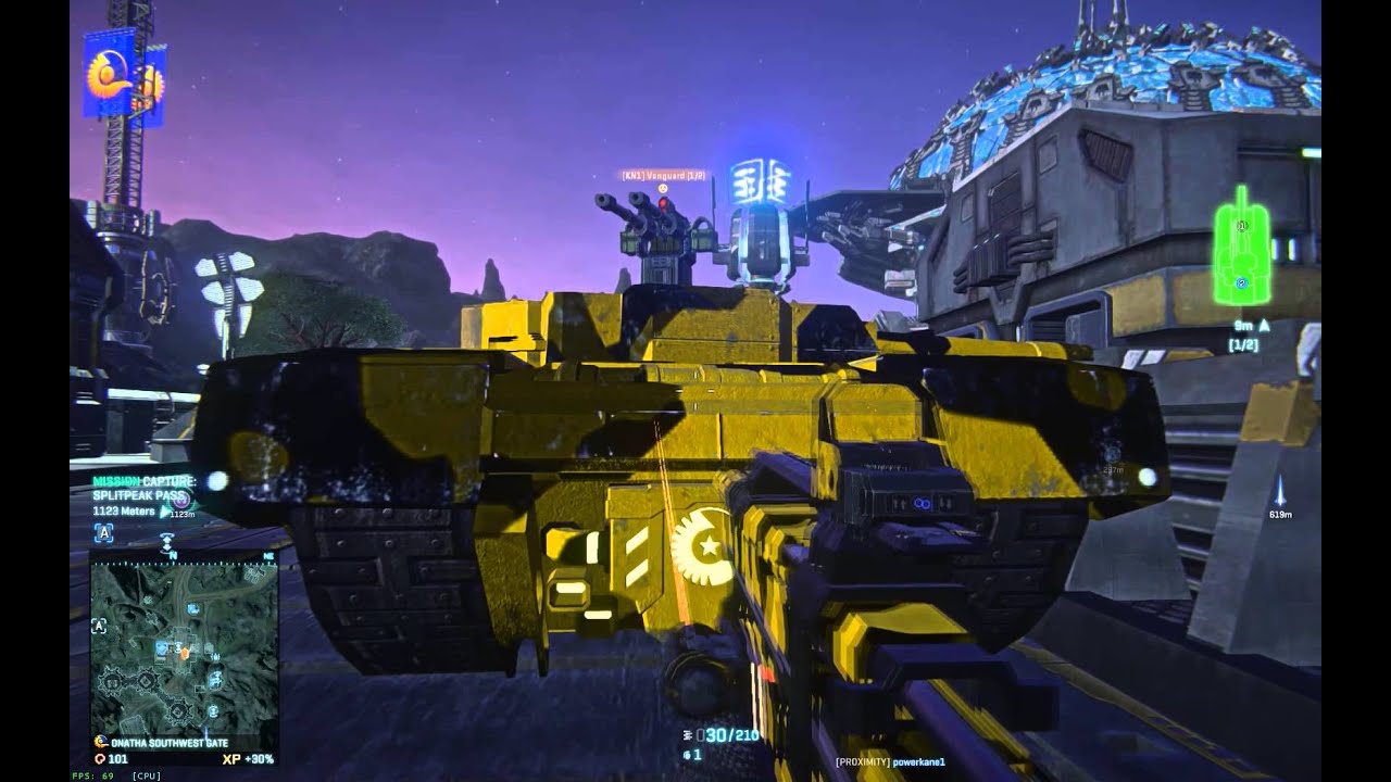 Planetside 2 KN1 NC tank run - YouTube