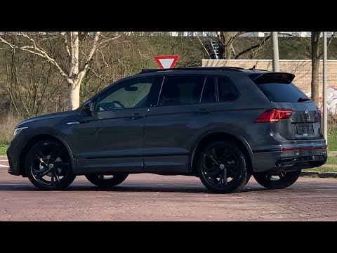 Volkswagen NEW Tiguan R-line Black Style 2021 in 4K Dolphin Grey 19inch ...