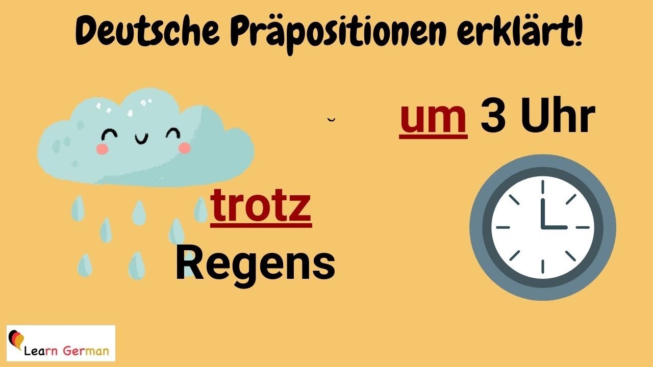 GERMAN Prepositions TROTZ + UM in detail (18) | TROTZ + UM mit ...