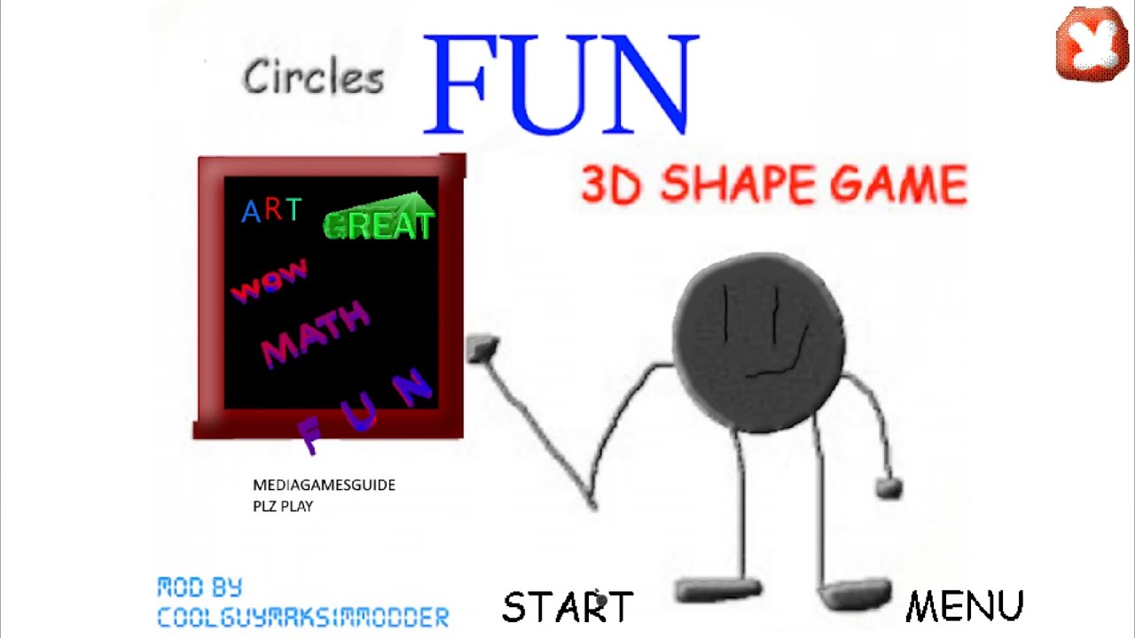 circles fun 3d shape game Baldi's Basics Classic Mod - YouTube