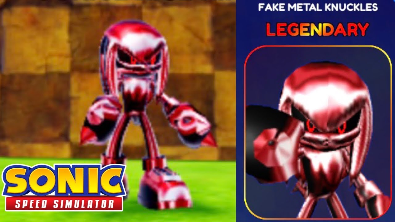 Fake Metal Knuckles showcase (Meteor Mystery) | Sonic Speed Simulator ...