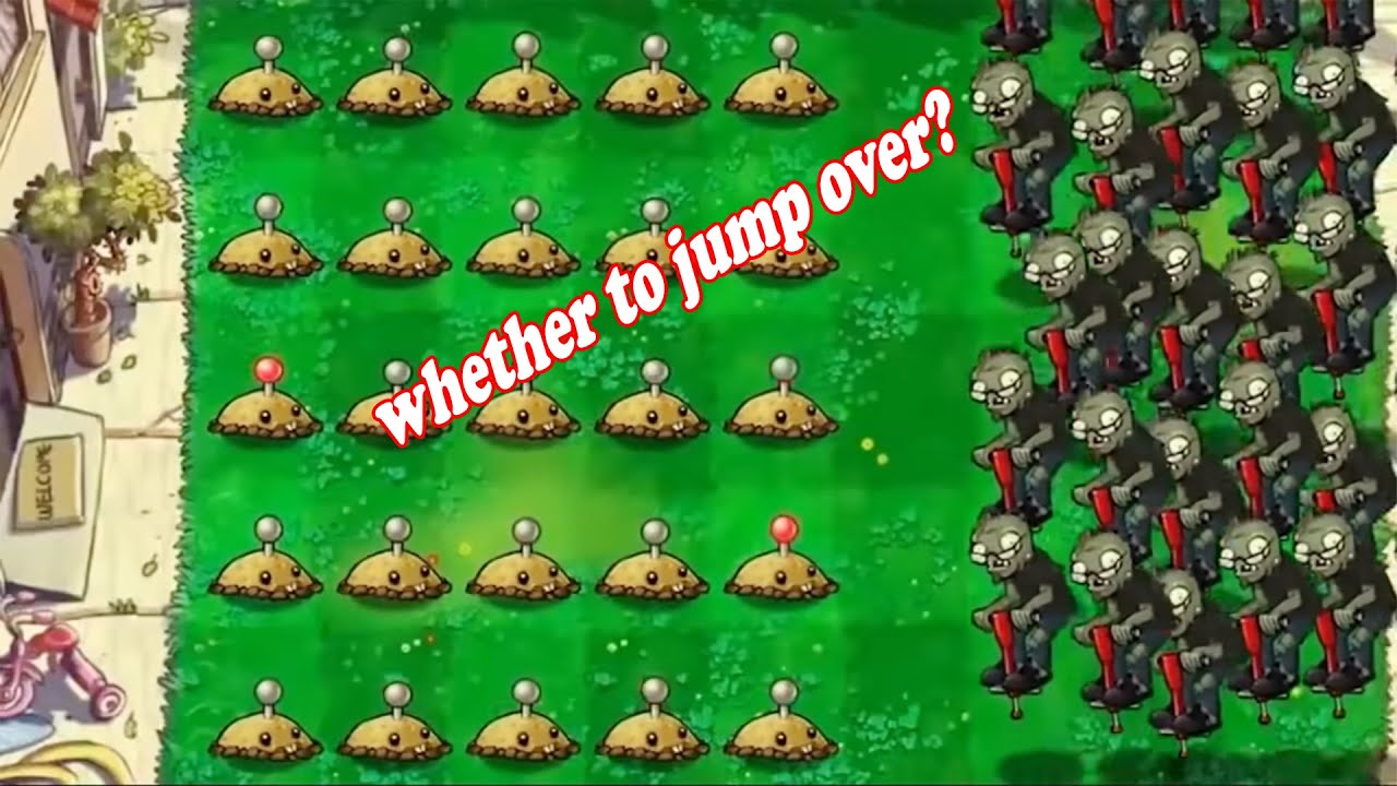 Will 9999 Pogo Zombie get over Potato Mine ? | Plants vs Zombies - YouTube