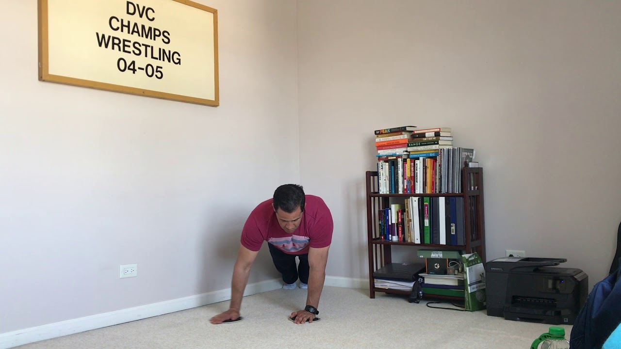 Push up with alternating arm circles - YouTube