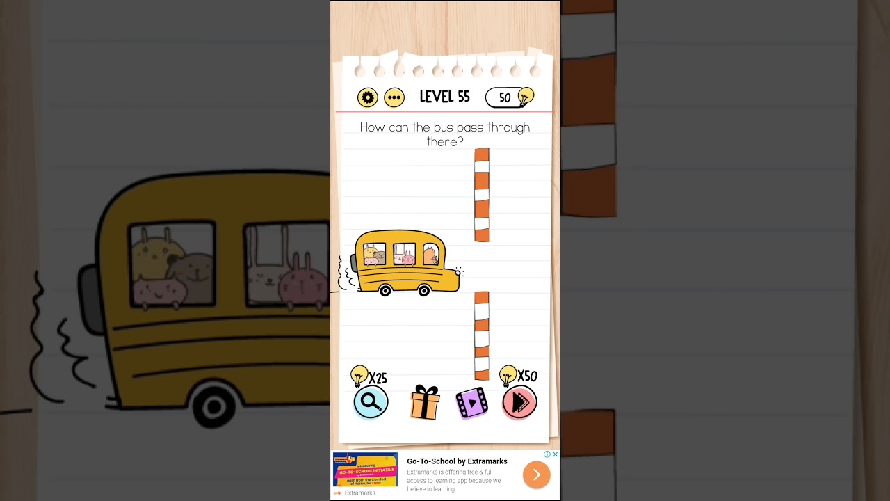 Brain test level 55 - YouTube