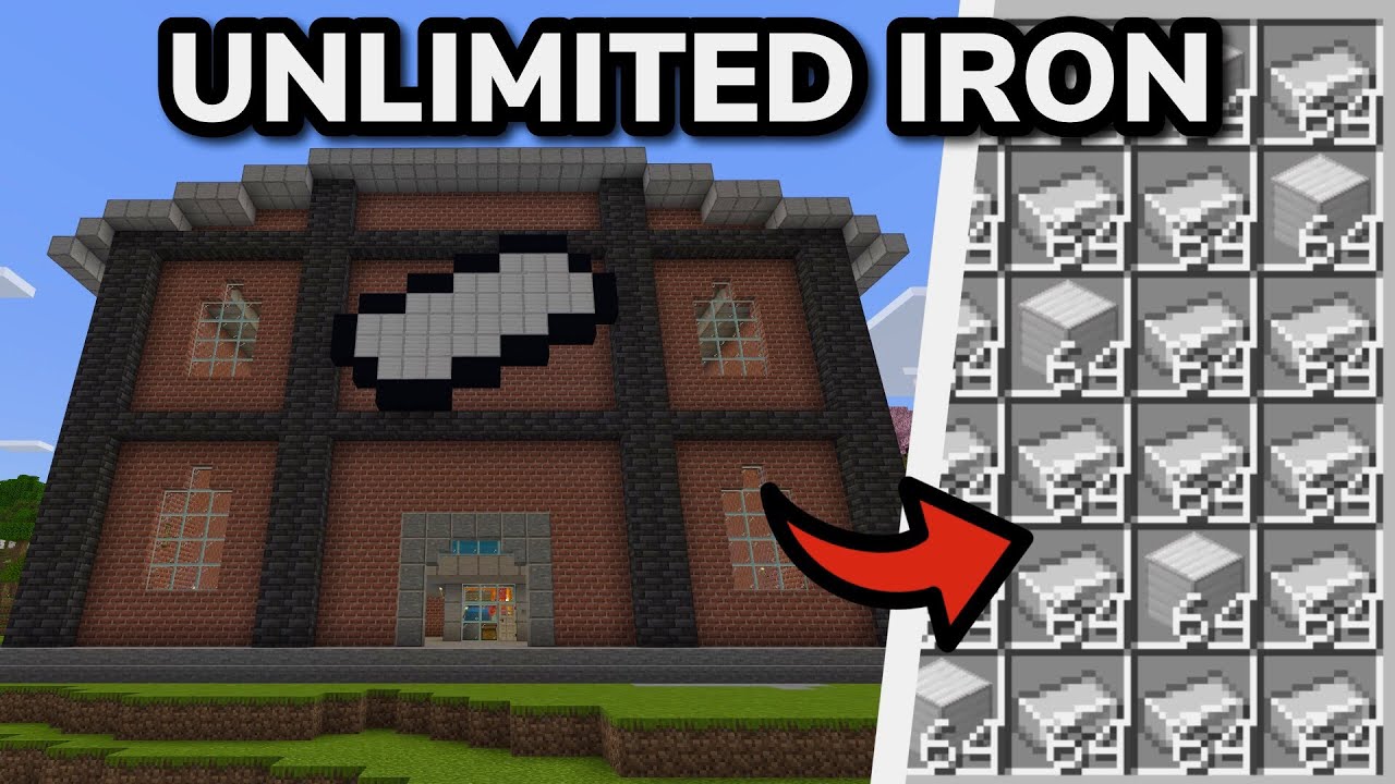 MAKING AN IRON FACTORY in Minecraft Bedrock Survival (Ep. 20) - YouTube