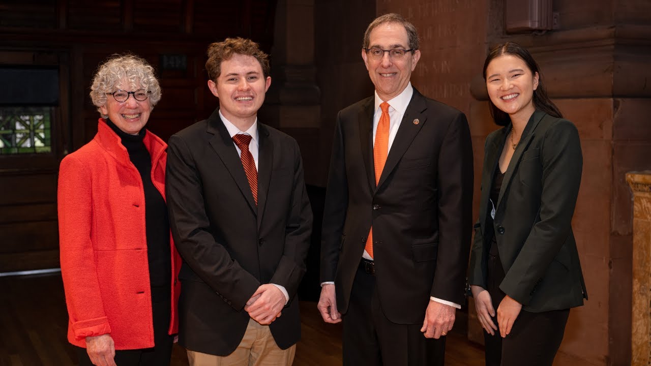 Austin Davis and Ella Gantman receive Pyne Prize at Princeton Alumni ...