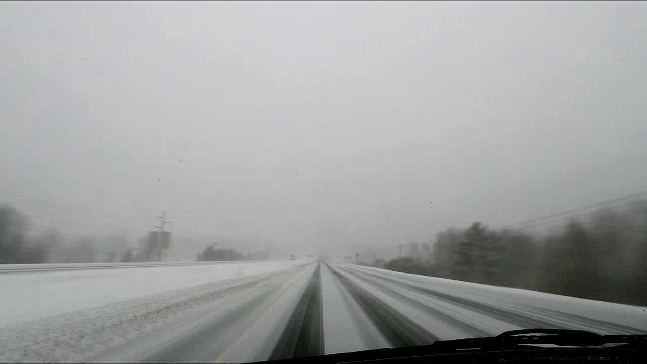 Midwest Snowfall Drive 4-14-18 - YouTube