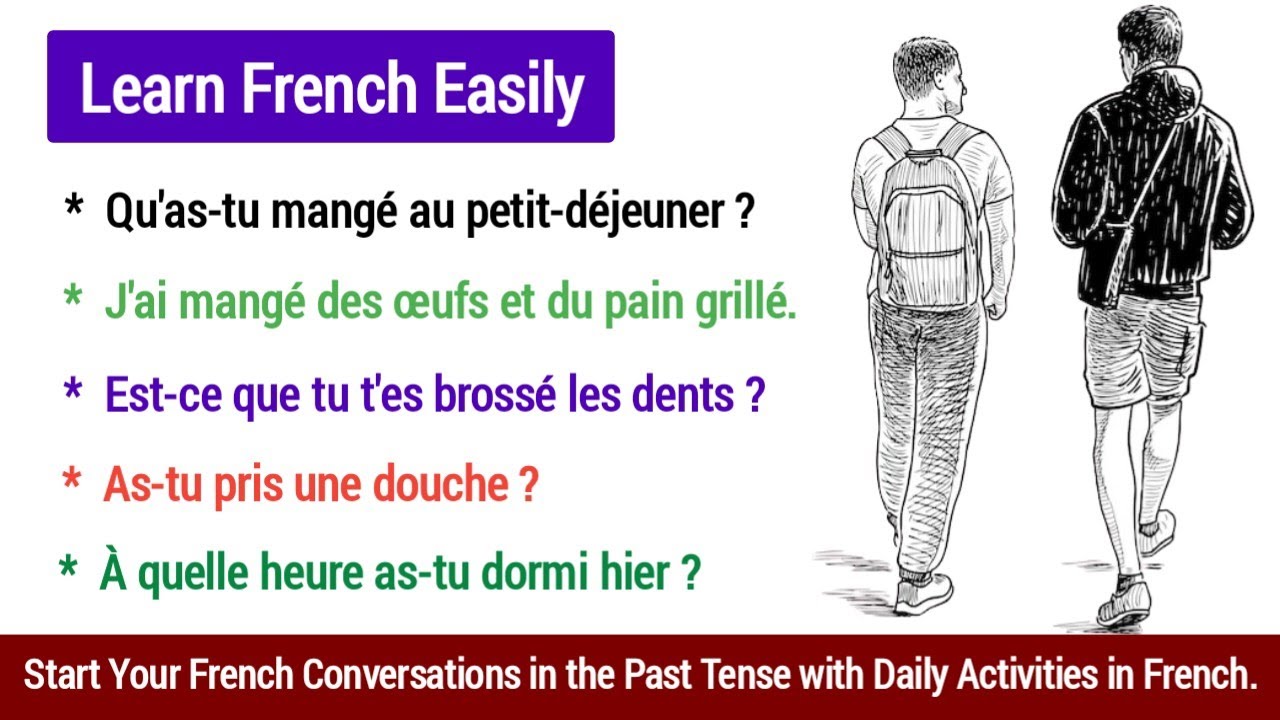Learn French Easily : Start Your French Conversations in Past Tense ...