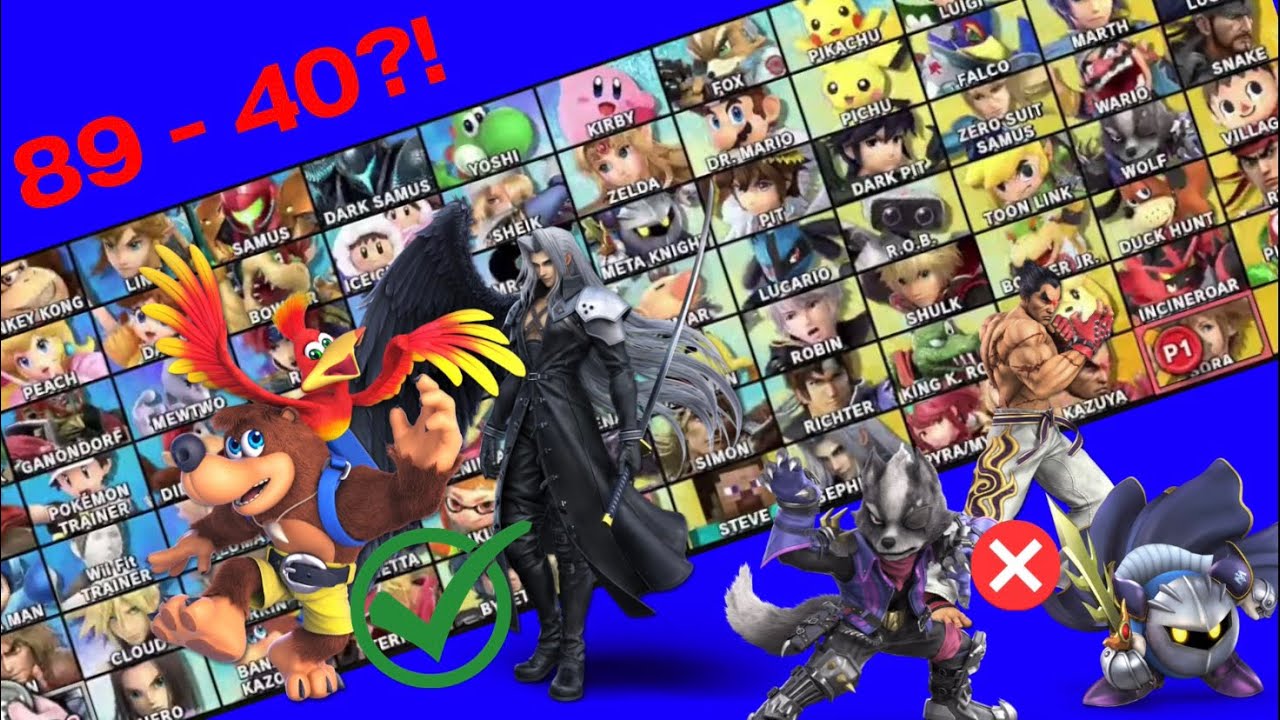 Cutting Down the Smash Ultimate Roster to 40 Characters - YouTube