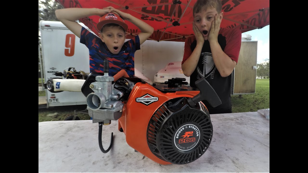 Lo206 Kart Racing engine unboxing - YouTube