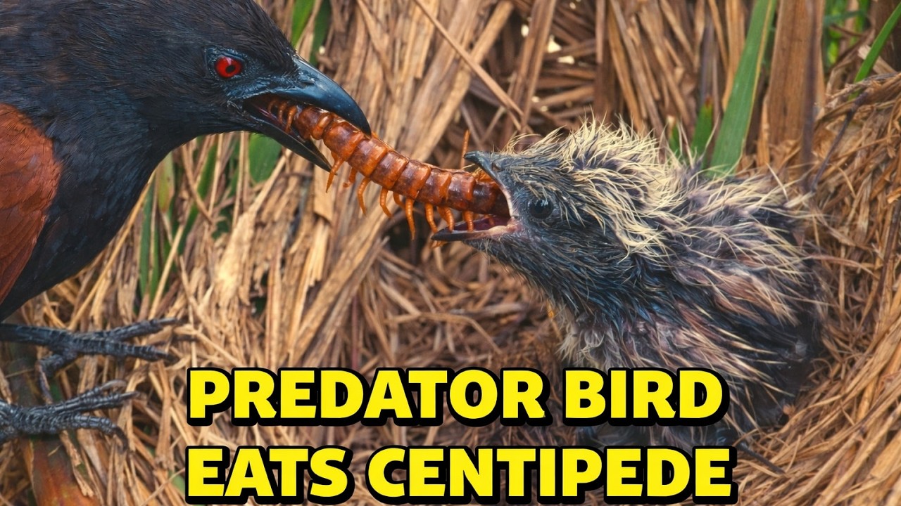 Extreme Bird Feeding: Centipede as Food for Hungry Chicks Part 6 - YouTube
